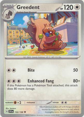 Greedent - 152/198 - Uncommon - Playset