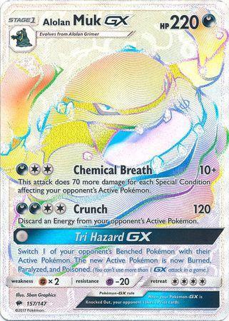 Alolan Muk GX - 157/147 - Hyper Rare - Playset