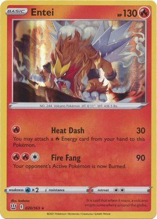 Entei - 20/163 - Holo Rare - Playset