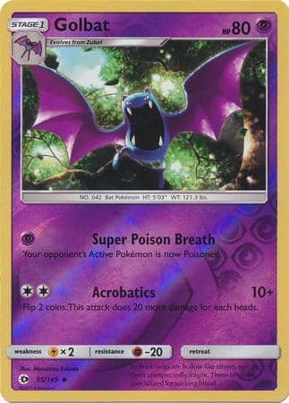 Golbat - 55/149 - Uncommon Reverse Holo - Playset