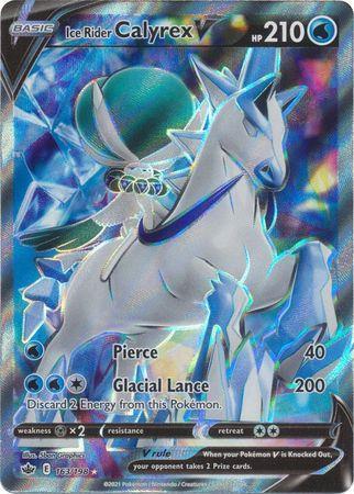 Ice Rider Calyrex V - 163/198 - Full Art Ultra Rare - Playset