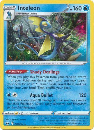 Inteleon - 058/202 - Holo Promo - Playset