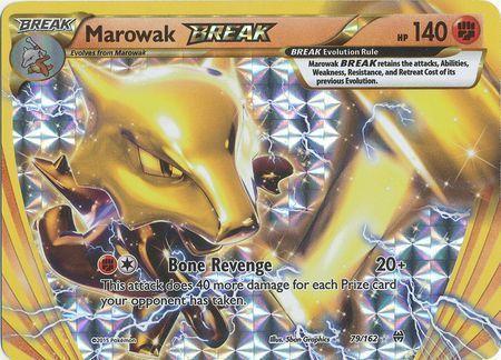 Marowak Break - 79/162 - Break Rare - Playset
