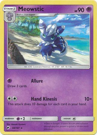 Meowstic - 60/147 - Rare - Playset