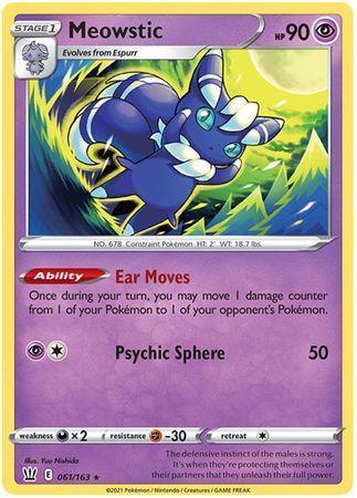 [ESP] Meowstic - 61/163 - Holo Rare - Playset