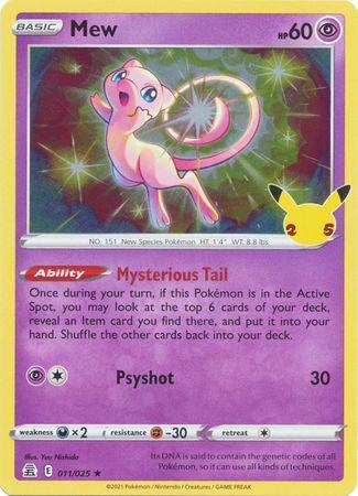 Mew - 11/25 - Holo Rare - Playset