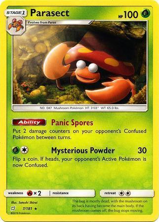 Parasect - 7/181 - Rare - Playset