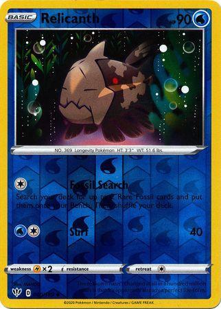 Relicanth - 040/189 - Uncommon Reverse Holo - Playset