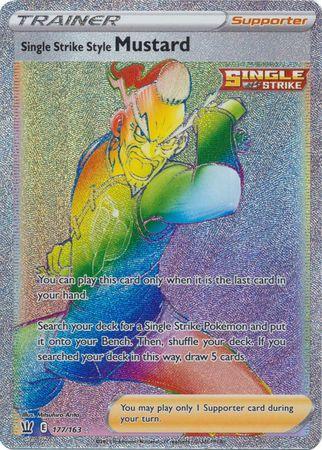 Single Strike Style Mustard - 177/163 - Hyper Rare - Playset