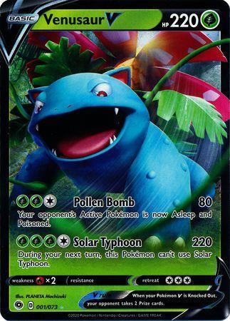 Venusaur V - 001/073 - Ultra Rare - Playset