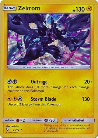 Zekrom - 35/73 - Holo Rare - Playset
