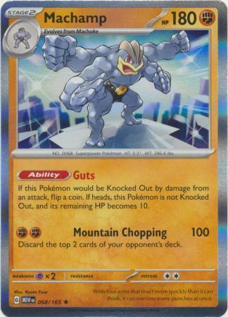 Machamp - 068/165 - Holo Rare - Playset
