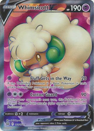 Whimsicott V - 160/172 - Full Art Ultra Rare - Playset
