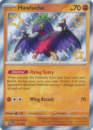 Hawlucha - 175/091 - Shiny Rare - Playset