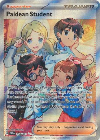 Paldean Student - 230/091 - Illustration Rare - Playset