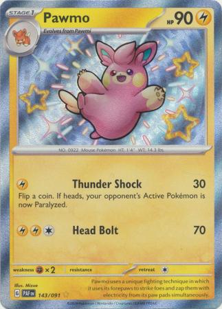 Pawmo - 143/091 - Shiny Rare - Playset