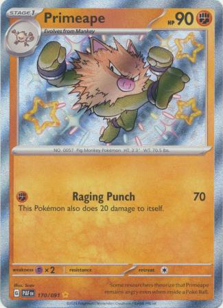 Primeape - 170/091 - Shiny Rare - Playset