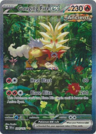 Gouging Fire ex - 204/162 - Special Illustration Rare - Playset