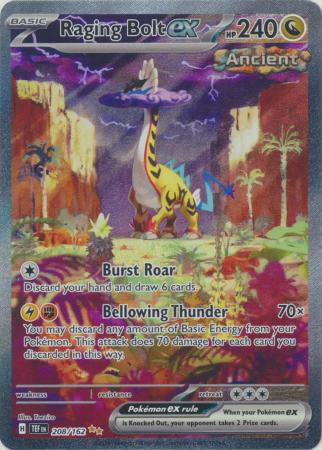 Raging Bolt ex - 208/162 - Special Illustration Rare - Playset