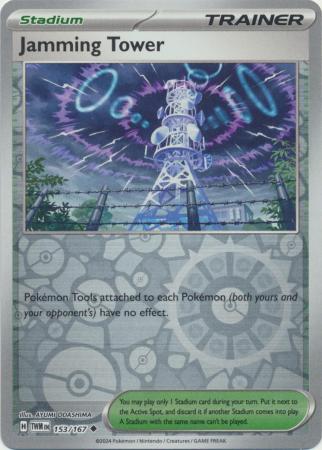 Jamming Tower - 153/167 - Uncommon Reverse Holo - Playset