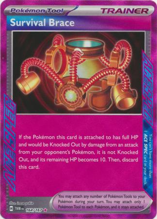 Survival Brace - 164/167 - Ace Rare - Playset